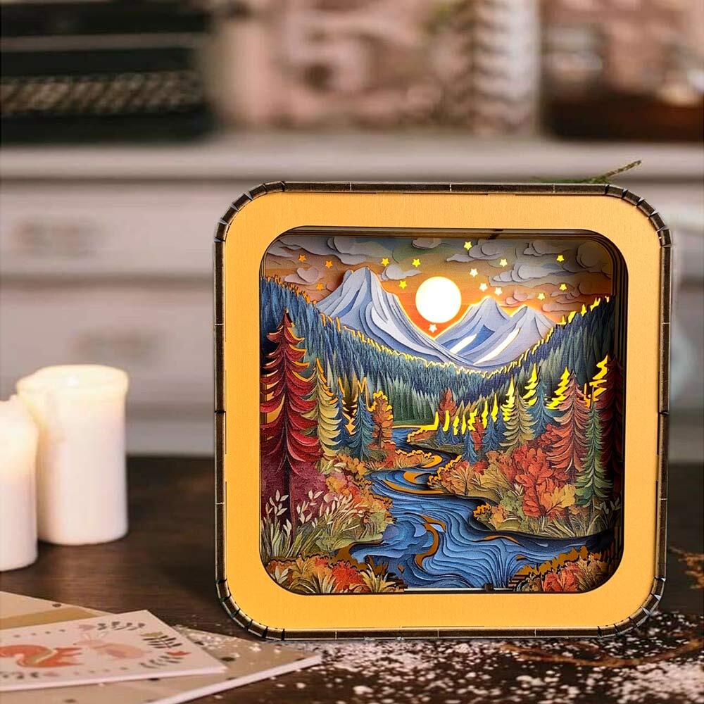 3D Night Lamp Wooden Puzzle